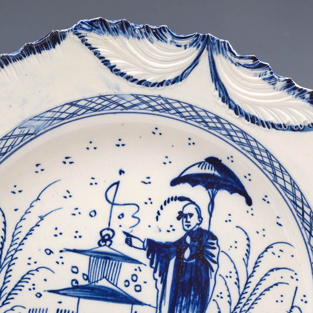 Liverpool Pearlware Long Eliza Dish c1790