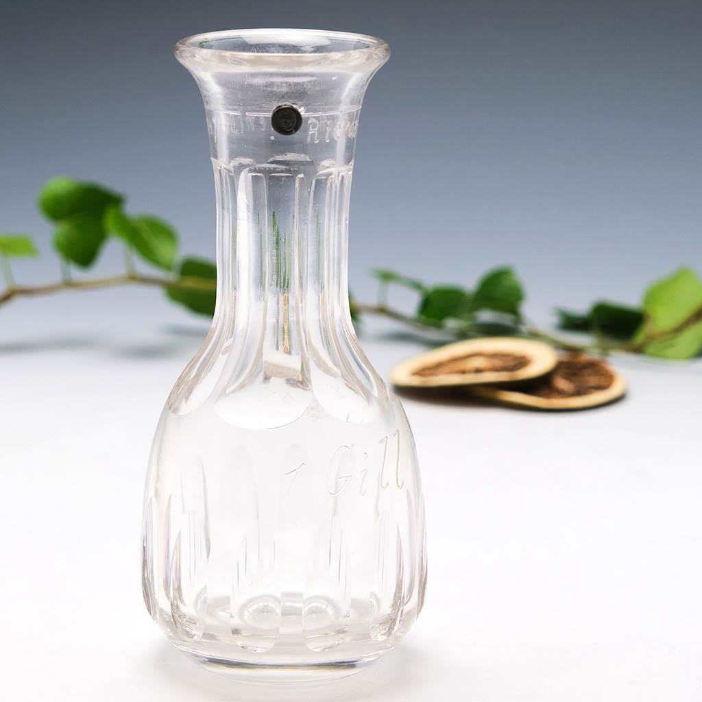 Richardson’s Patent D471 Glass One Gill Spirit Measure c1880