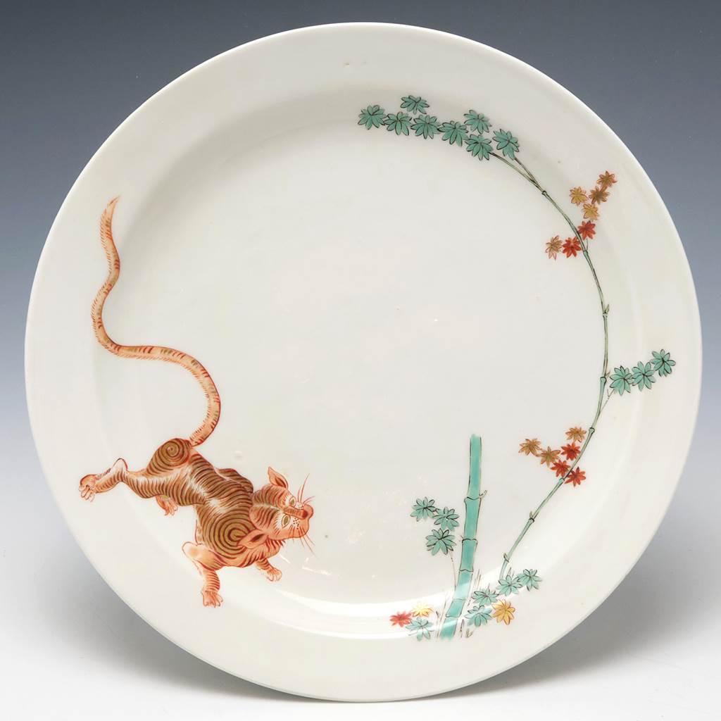 Meissen Tiger Plate From The Japanese Palace Service c1730