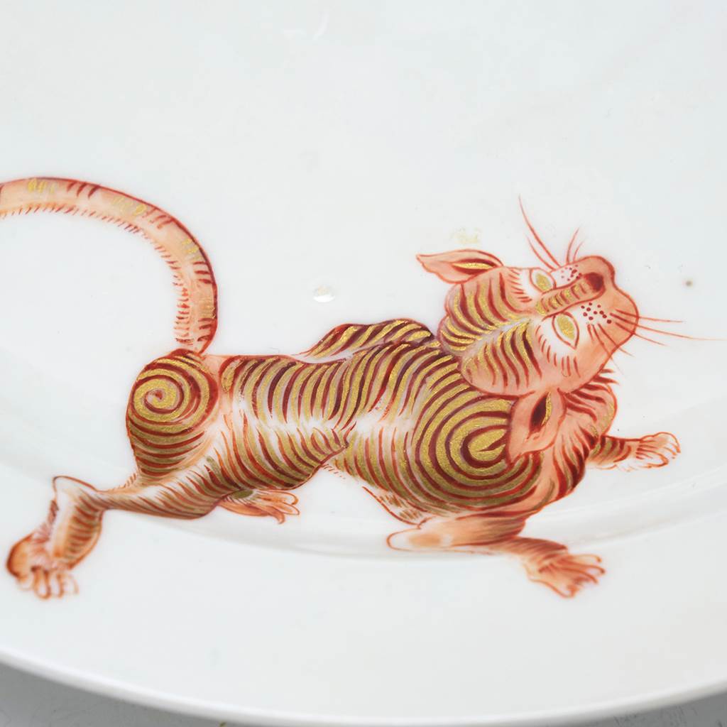 Meissen Tiger Plate From The Japanese Palace Service c1730