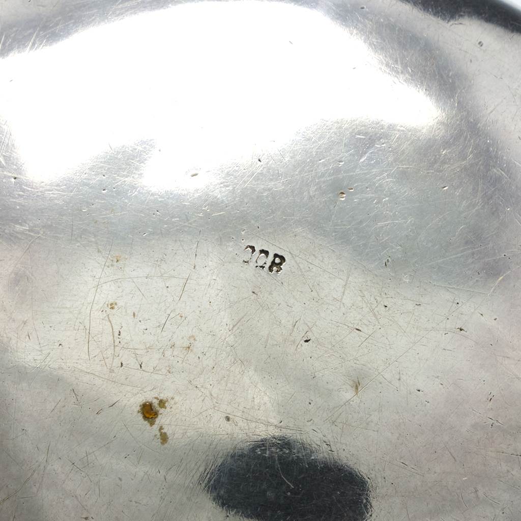 German Silver Snuff Box With Courting Couple c1860