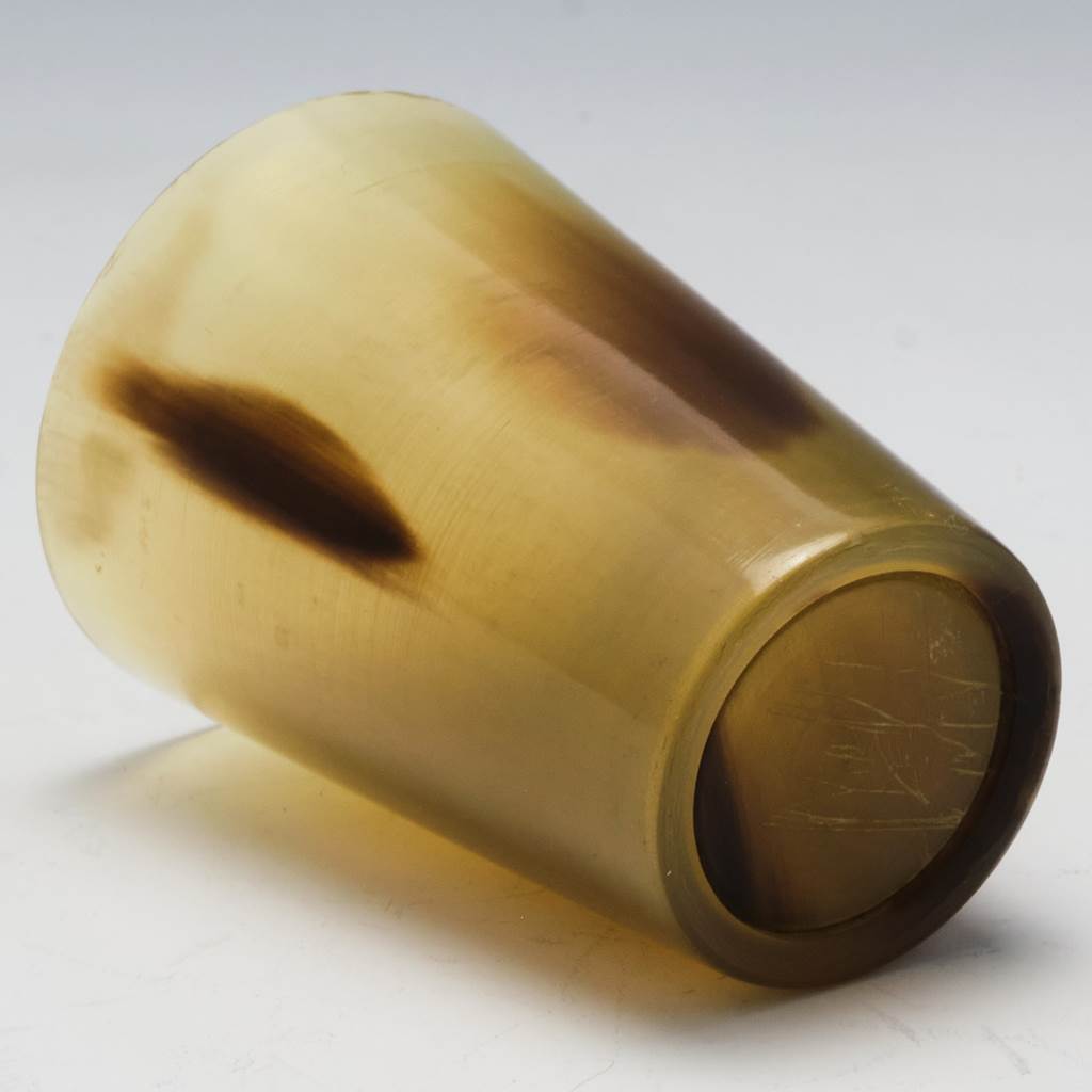 Scottish Silver Mounted Horn Beaker Inscribed ‘Crieff’ by William ...