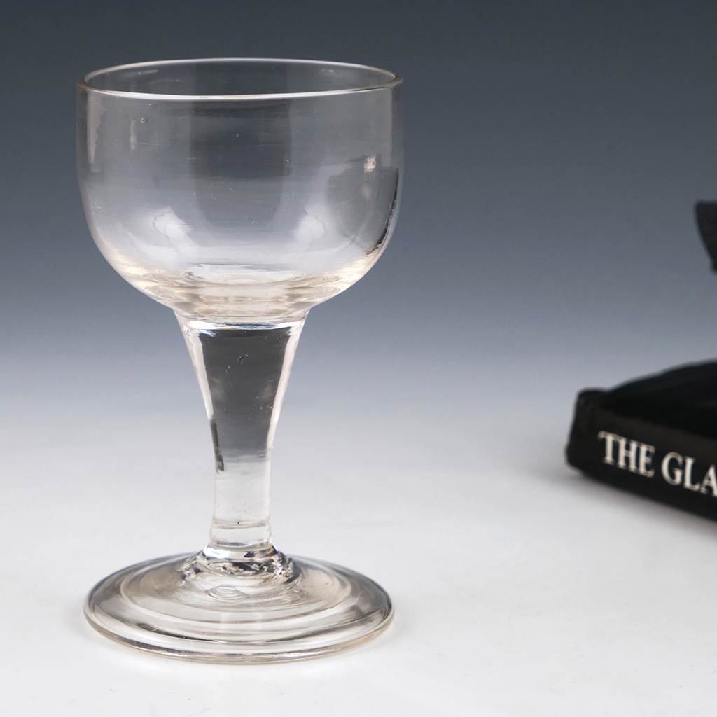 Georgian Dram Glass With Folded Foot c1810