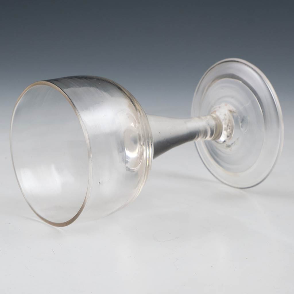 Georgian Dram Glass With Folded Foot c1810