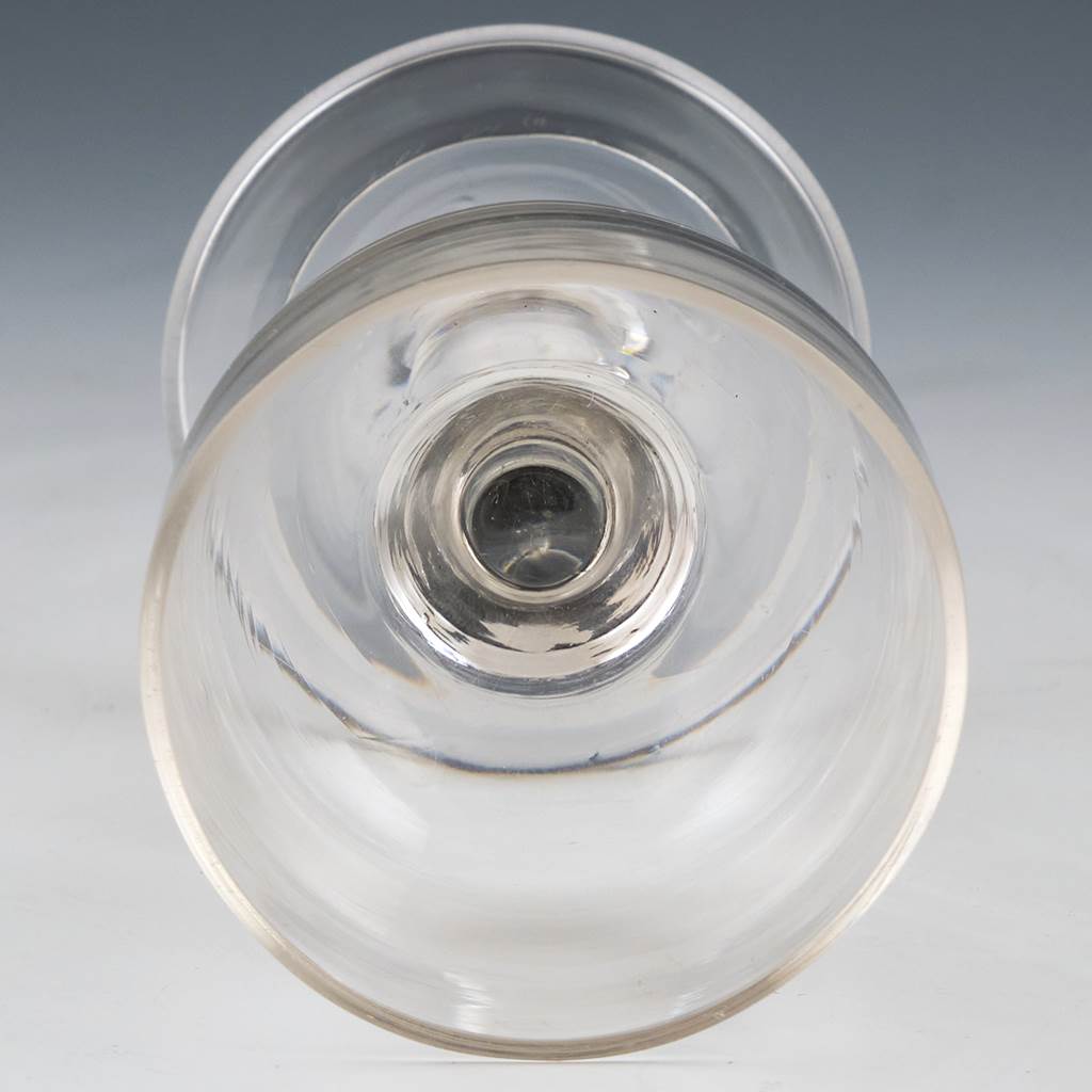 Georgian Dram Glass With Folded Foot c1810