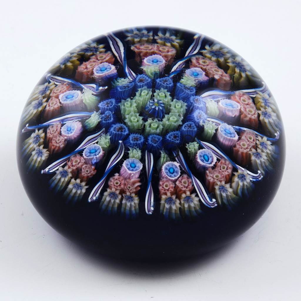 A Large Perthshire PP1 Eleven Radial Paperweight Pre 1978