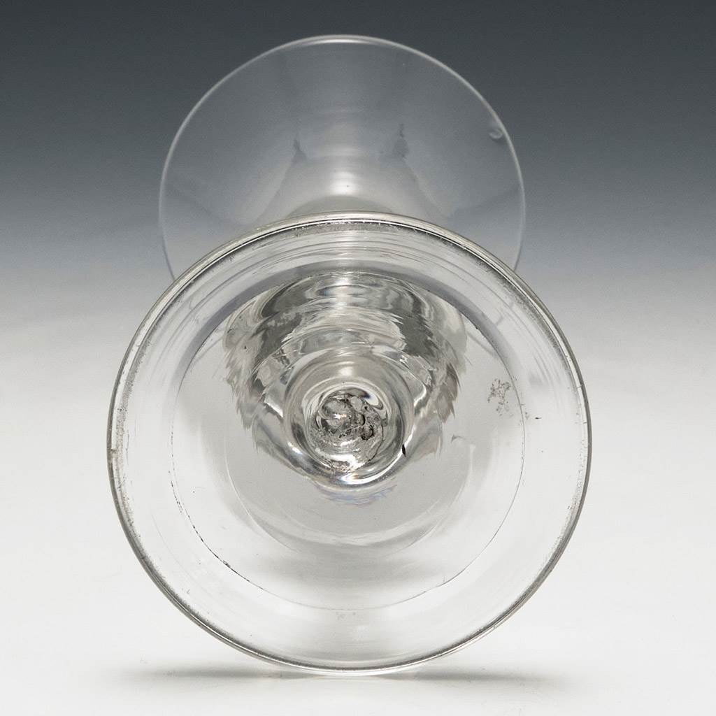 Georgian Wine Glass Annular Knop Stem c1730