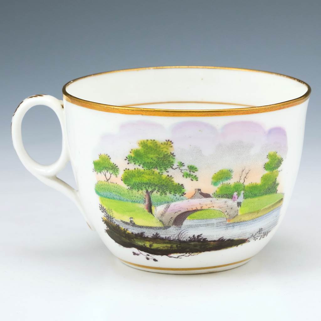 New Hall Tea Cup & Saucer c1815