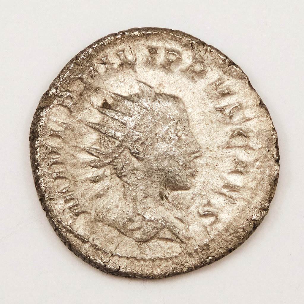 Roman Emperor Philip II Silver Antoninianus AD 247-249
