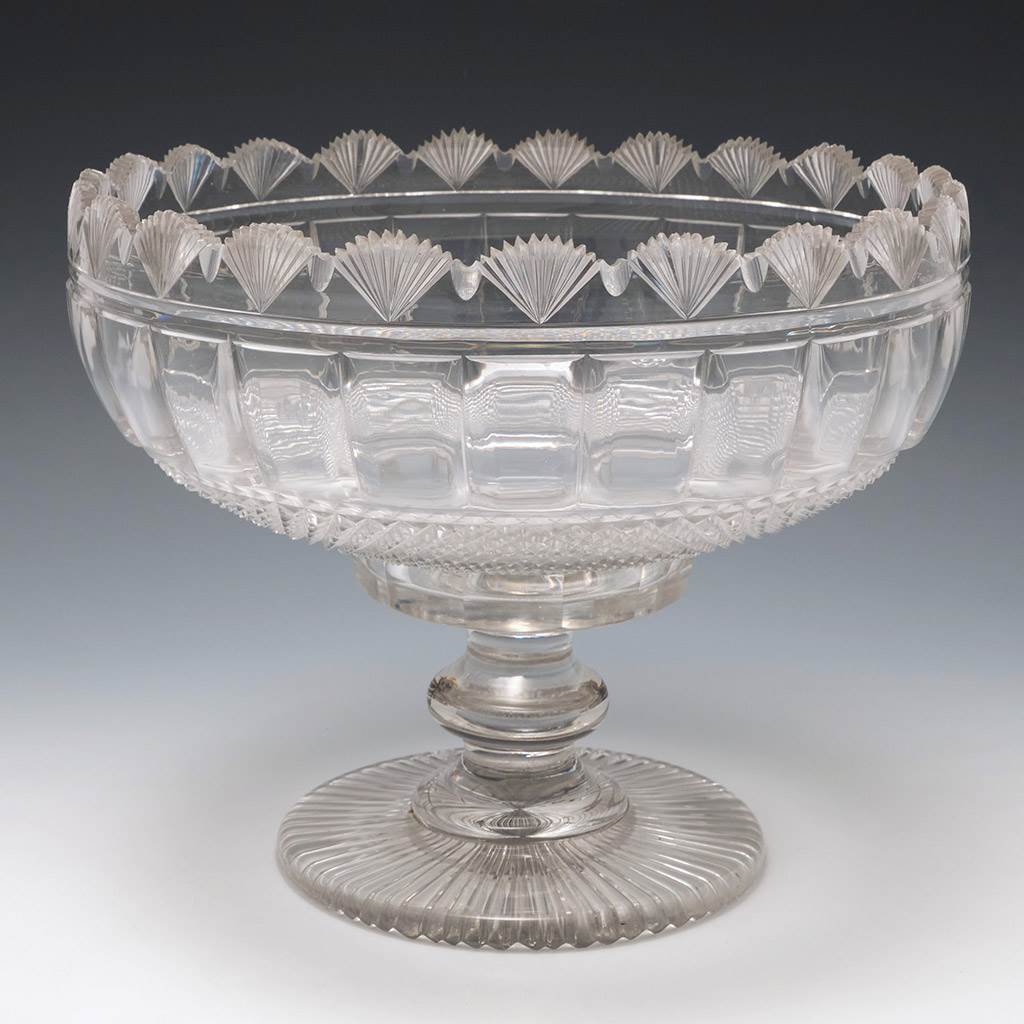Anglo Irish Cut Glass Bowl c1825