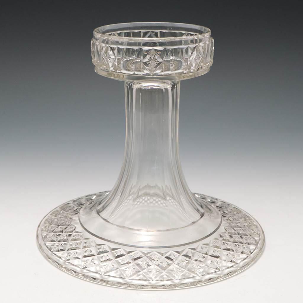 A Victorian Glass Pineapple Stand c1865