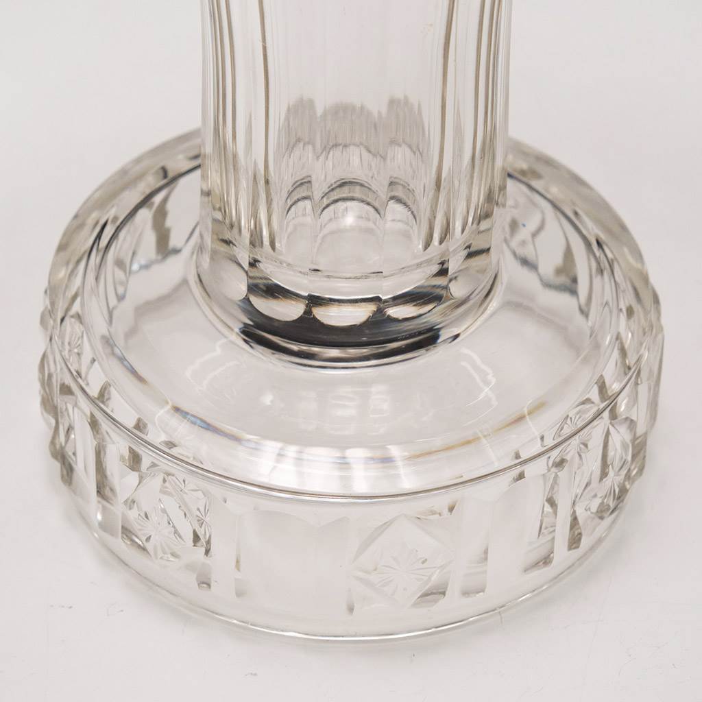 A Victorian Glass Pineapple Stand c1865