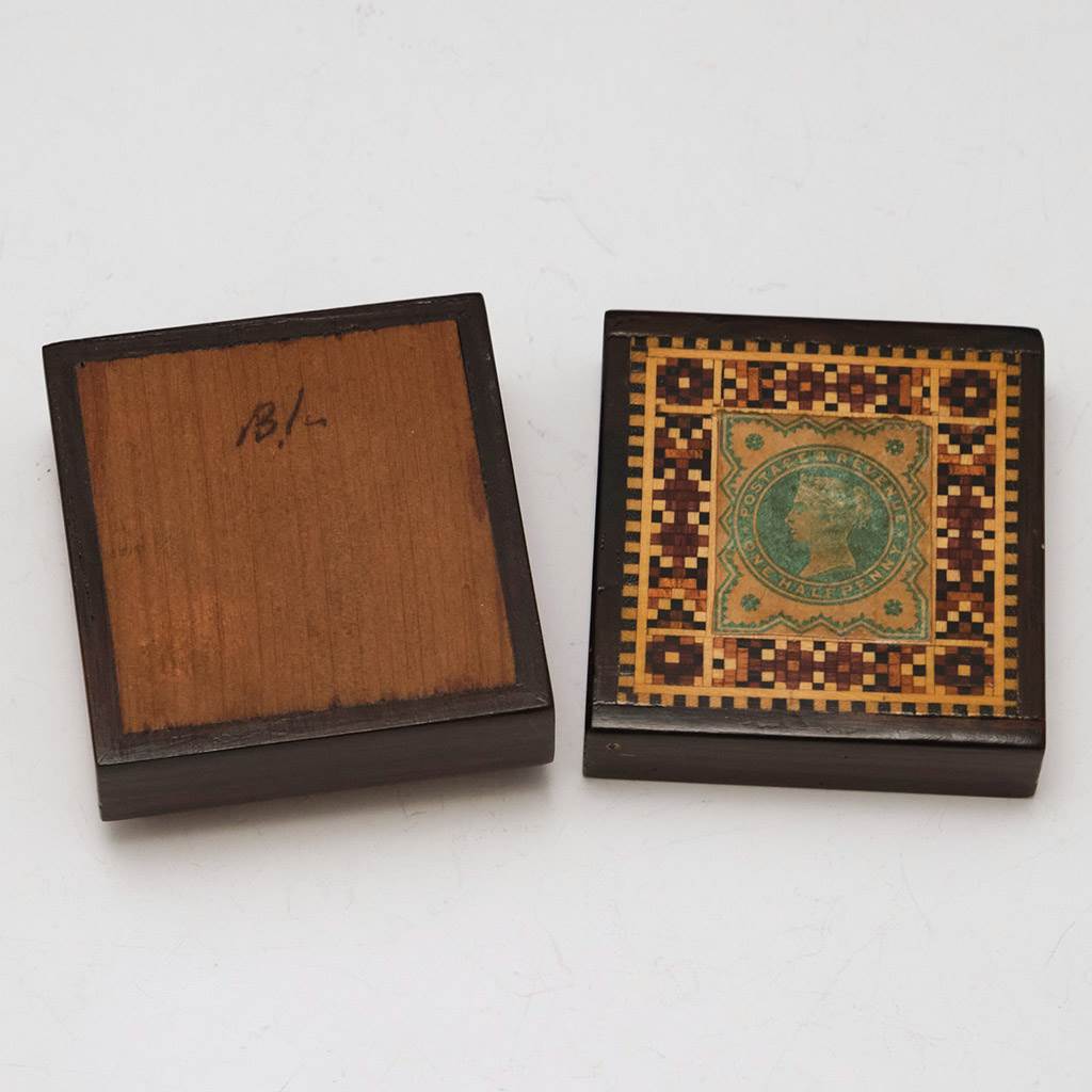 Tunbridge Ware Stamp Box c1890