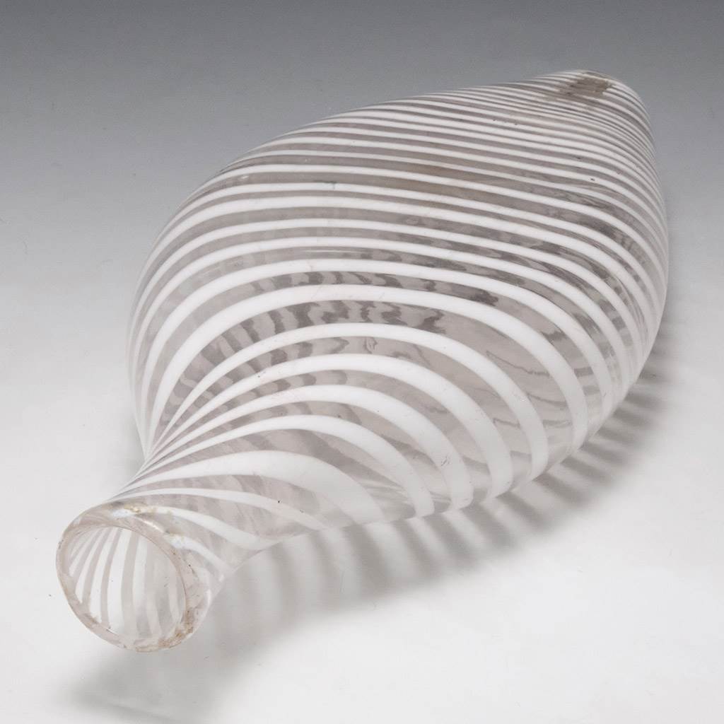 Nailsea Glass Flask c1840