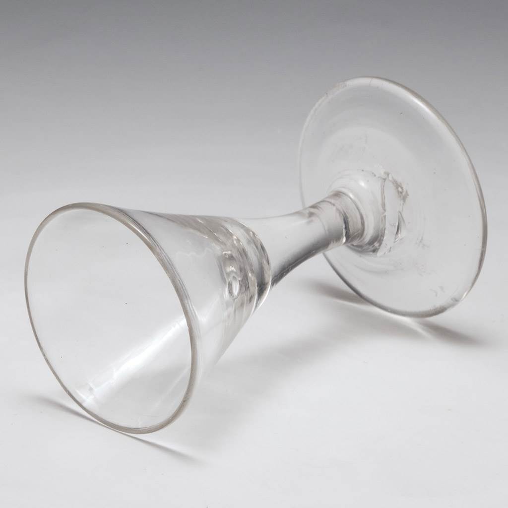 A Miniature Georgian Dram Or Tincture Glass c1750