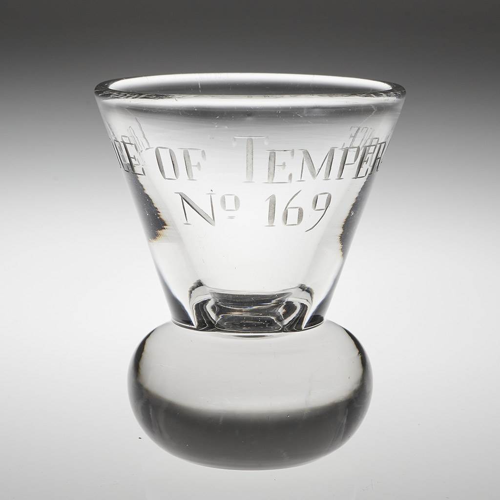A Masonic Firing Glass