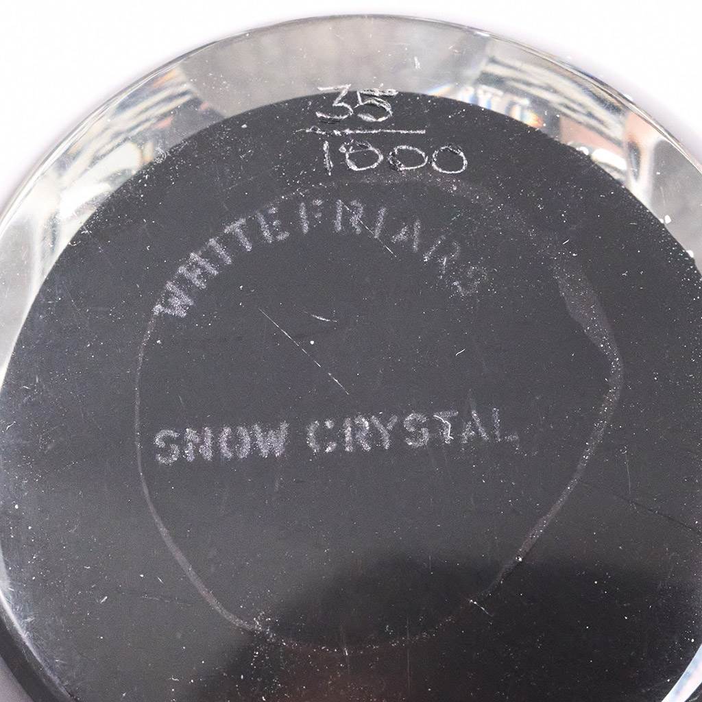 A Whitefriars Caithness Snow Crystal Paperweight 1981