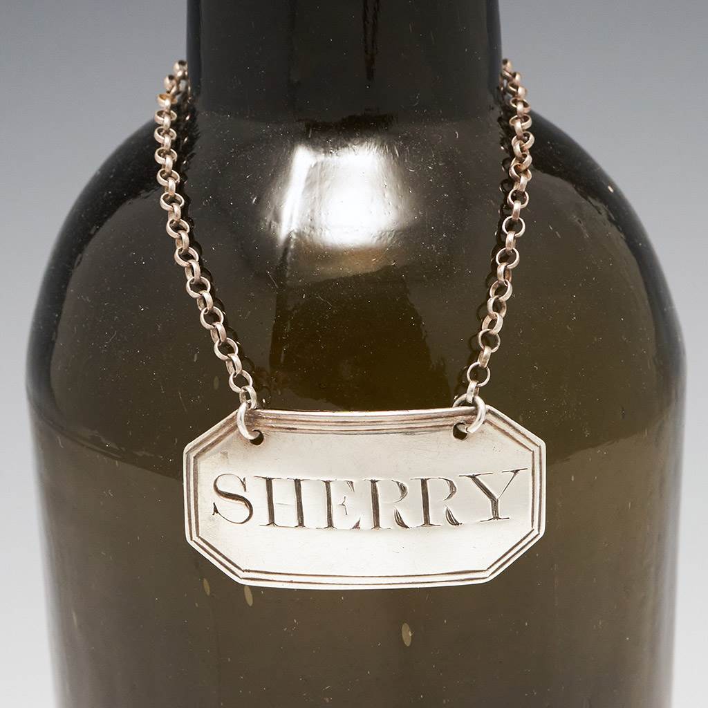 Sterling Silver Sherry Decanter Label London 1791