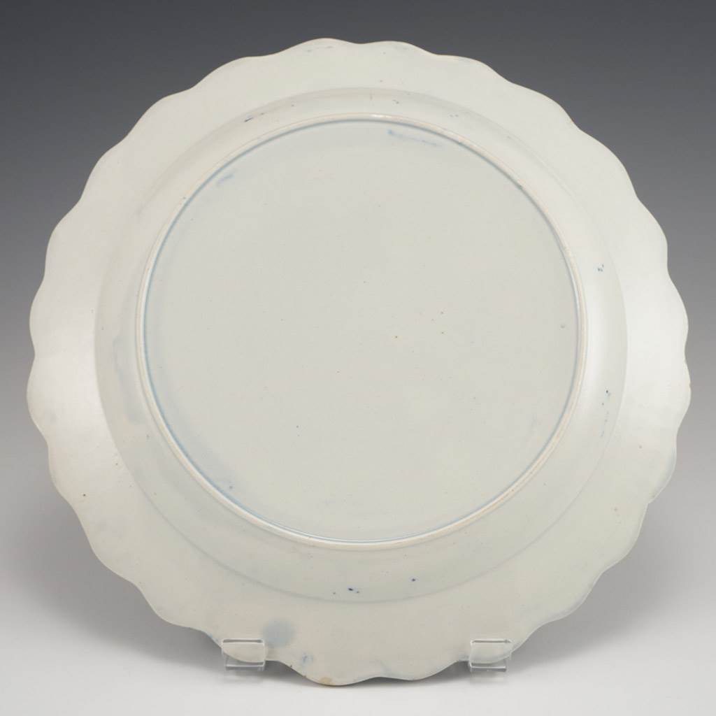 Liverpool or Leeds Pearlware Blue and White Plate c1790