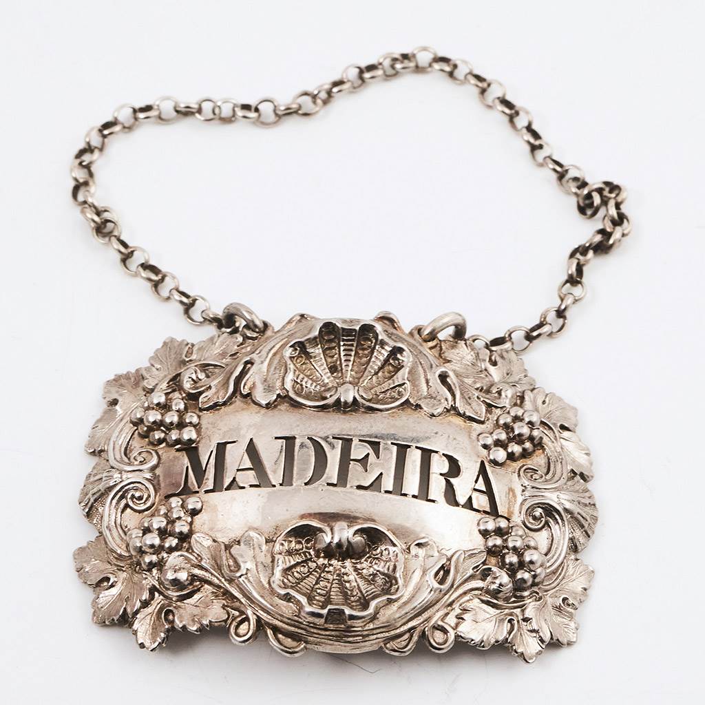 Sterling Silver Madeira Bottle Ticket London 1808-27
