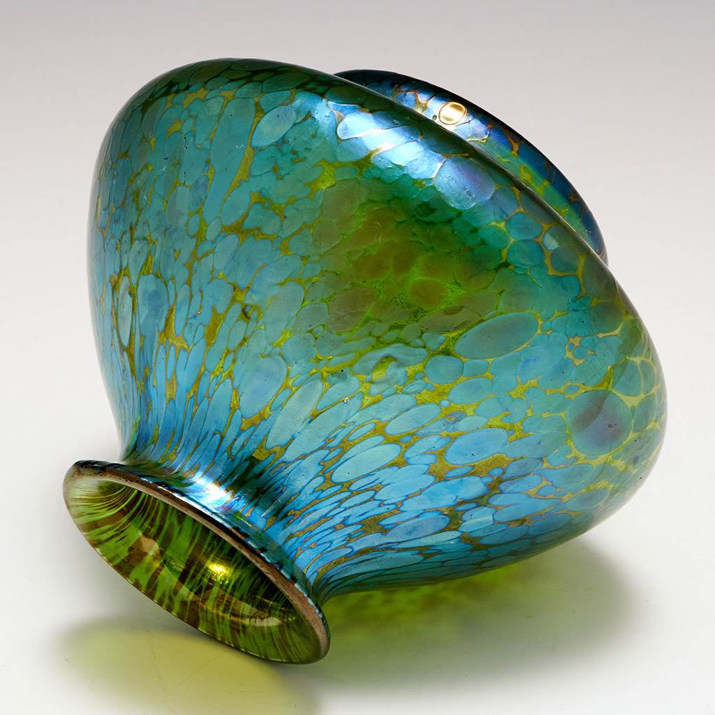 A Loetz Papillon Crete Vase c1900