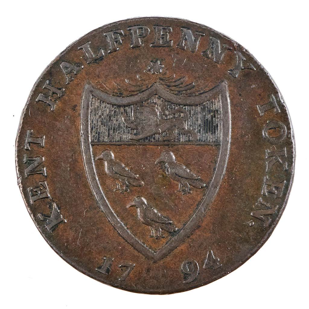 Sussex & Kent Conder Token, Gibb’s, Lamberhurst, Copper Halfpenny, 1794