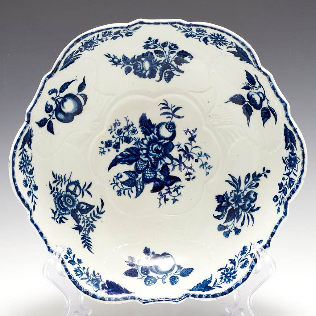 A Rare Caughley Porcelain Salad Bowl 1780-85