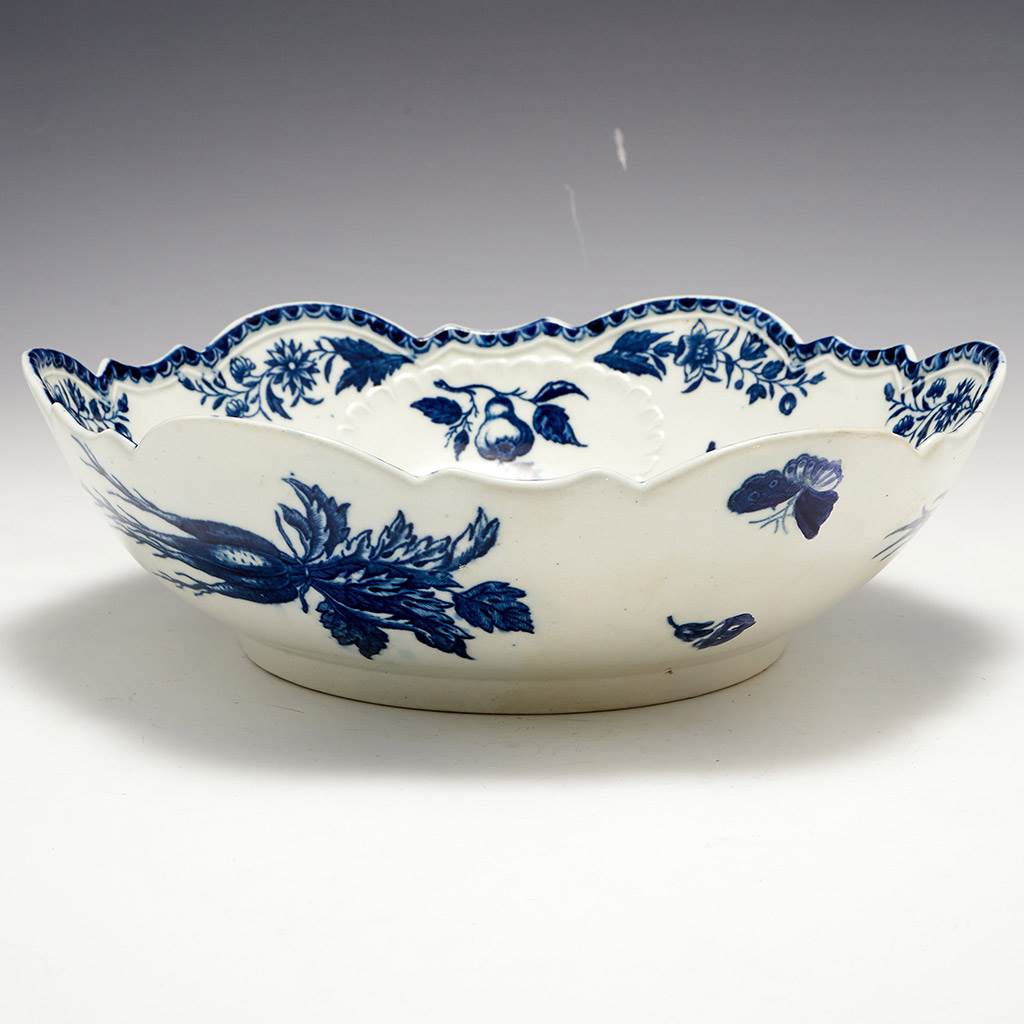 A Rare Caughley Porcelain Salad Bowl 1780-85