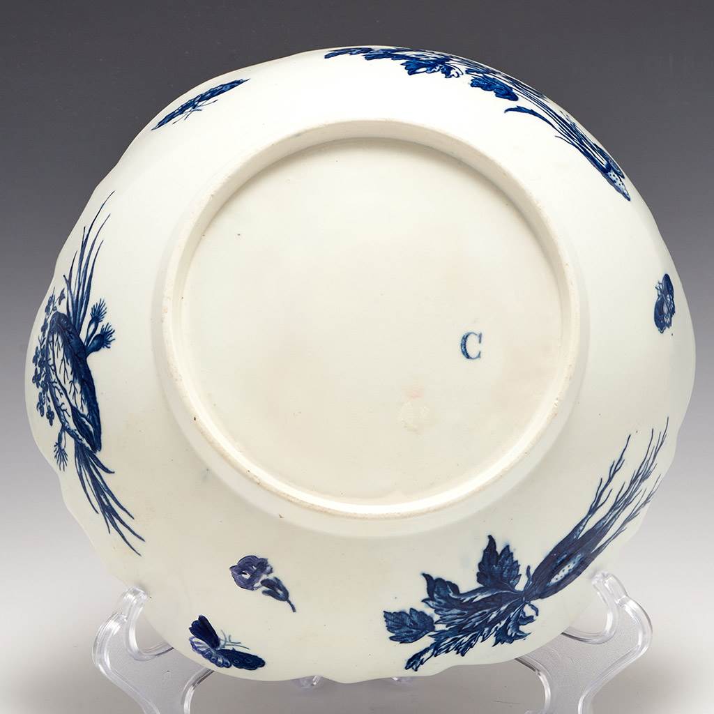 A Rare Caughley Porcelain Salad Bowl 1780-85