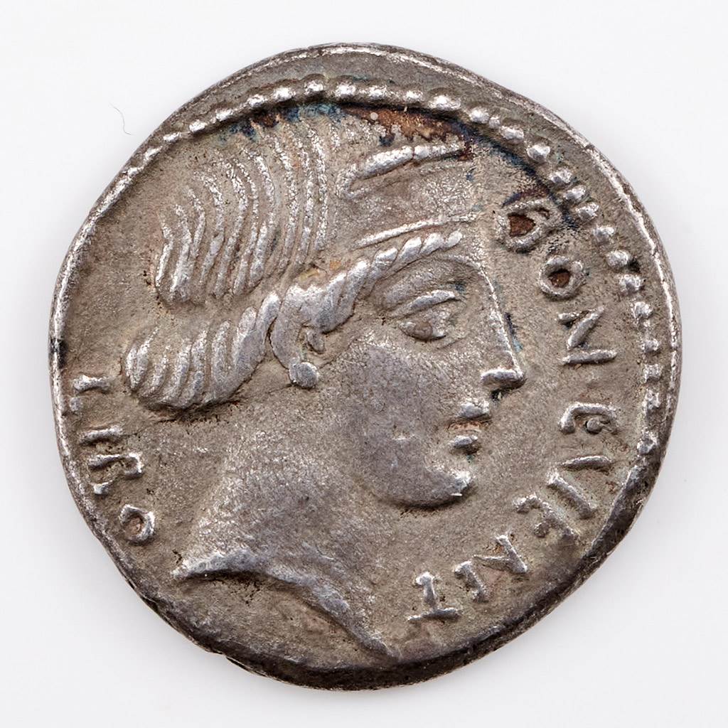 Roman Republic L Scribonius Libo, Silver Denarius, 62BC