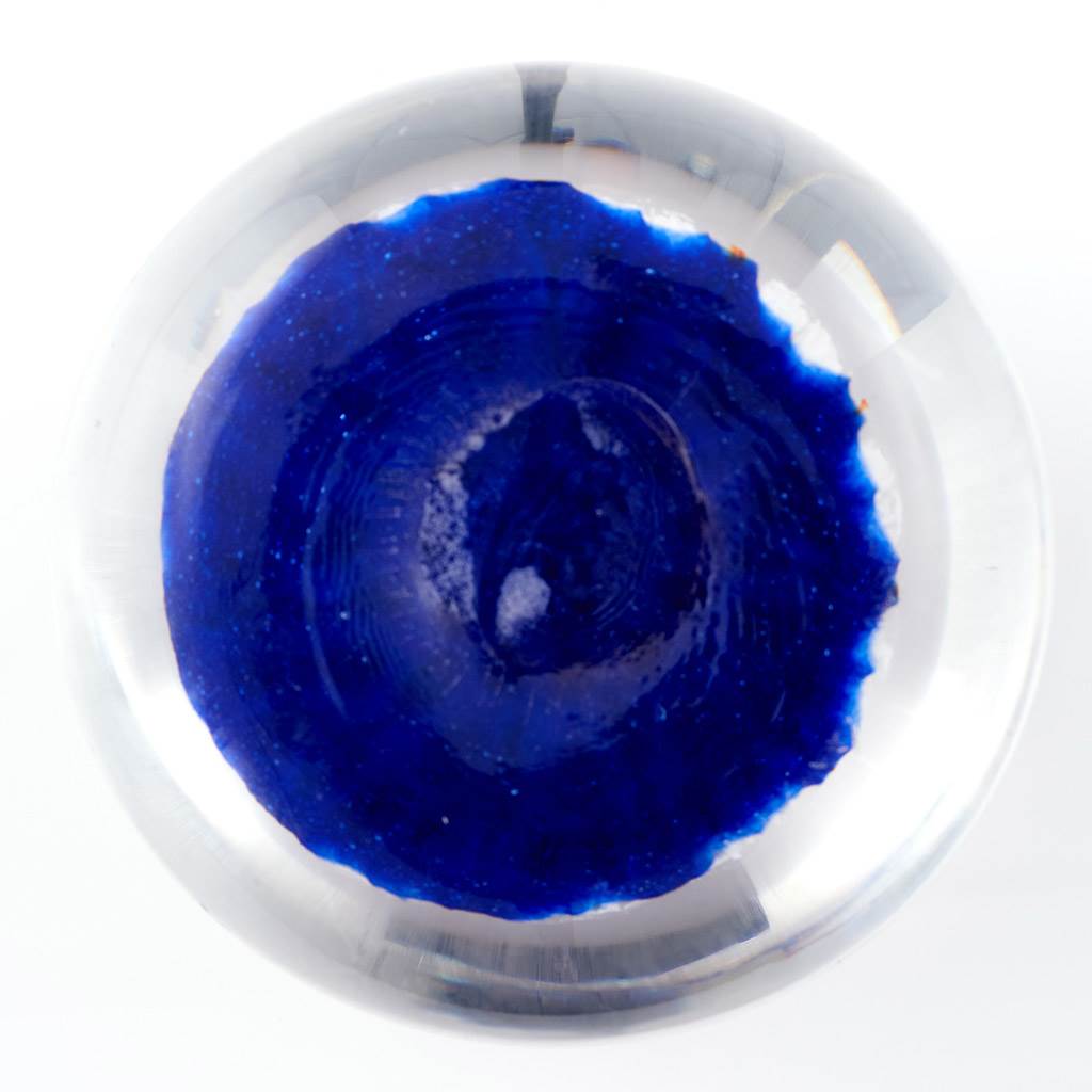 A Vasart Eleven Spoke Radial Concentric Paperweight c1950