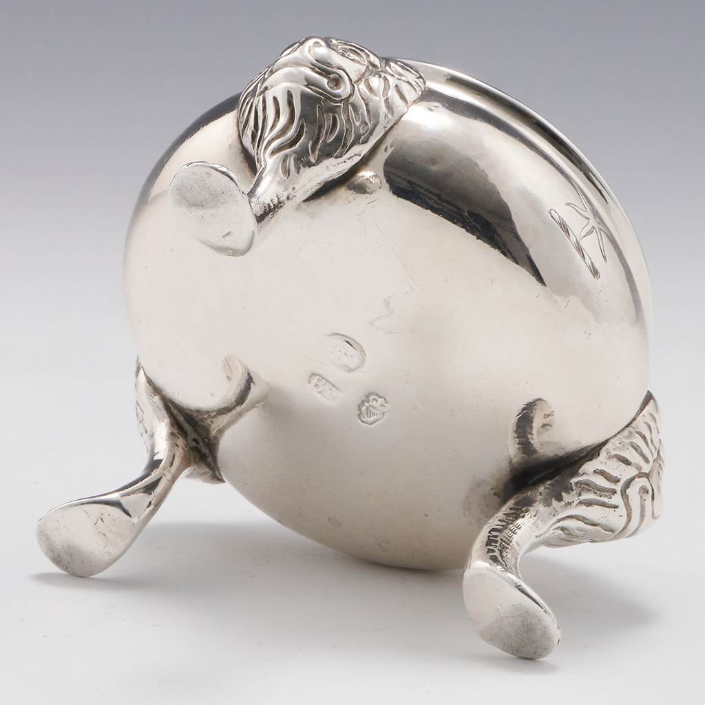 Pair of Irish Sterling Silver Salts, Dublin 1740