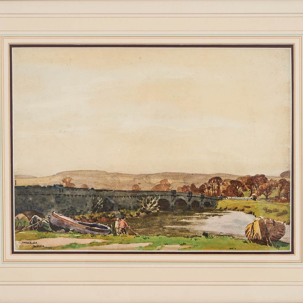 Amberley Bridge – British School artist 1919