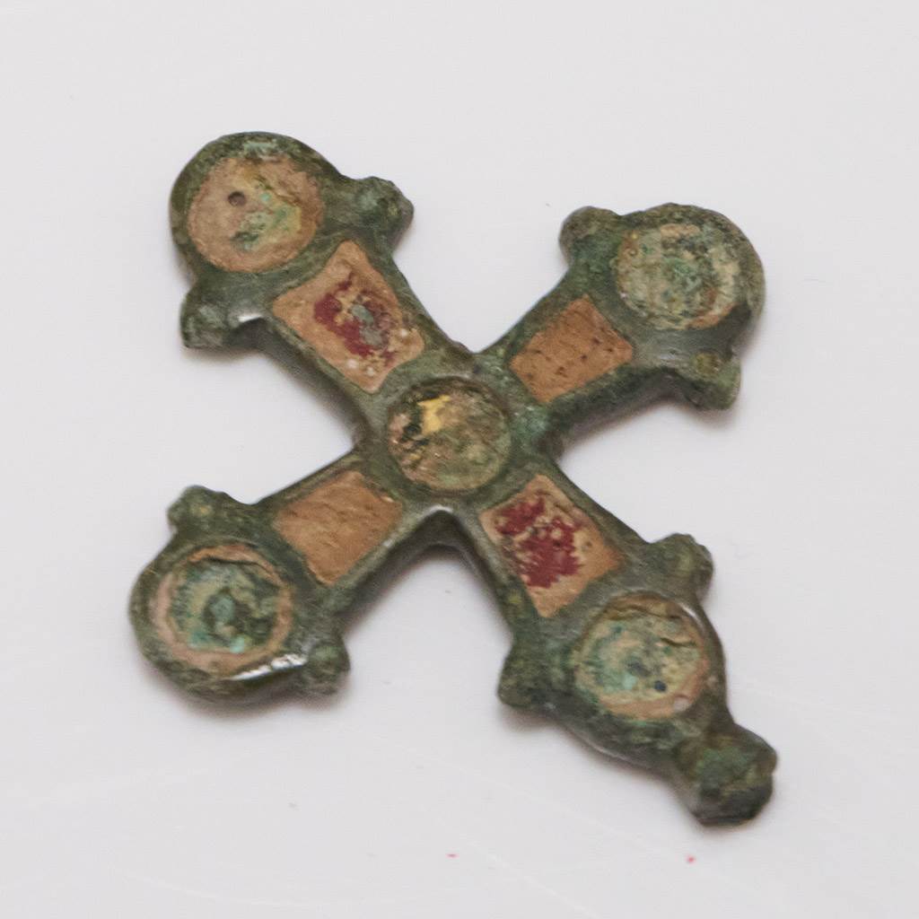 Viking Early Medieval Enamelled Cross, 9th-11th Century