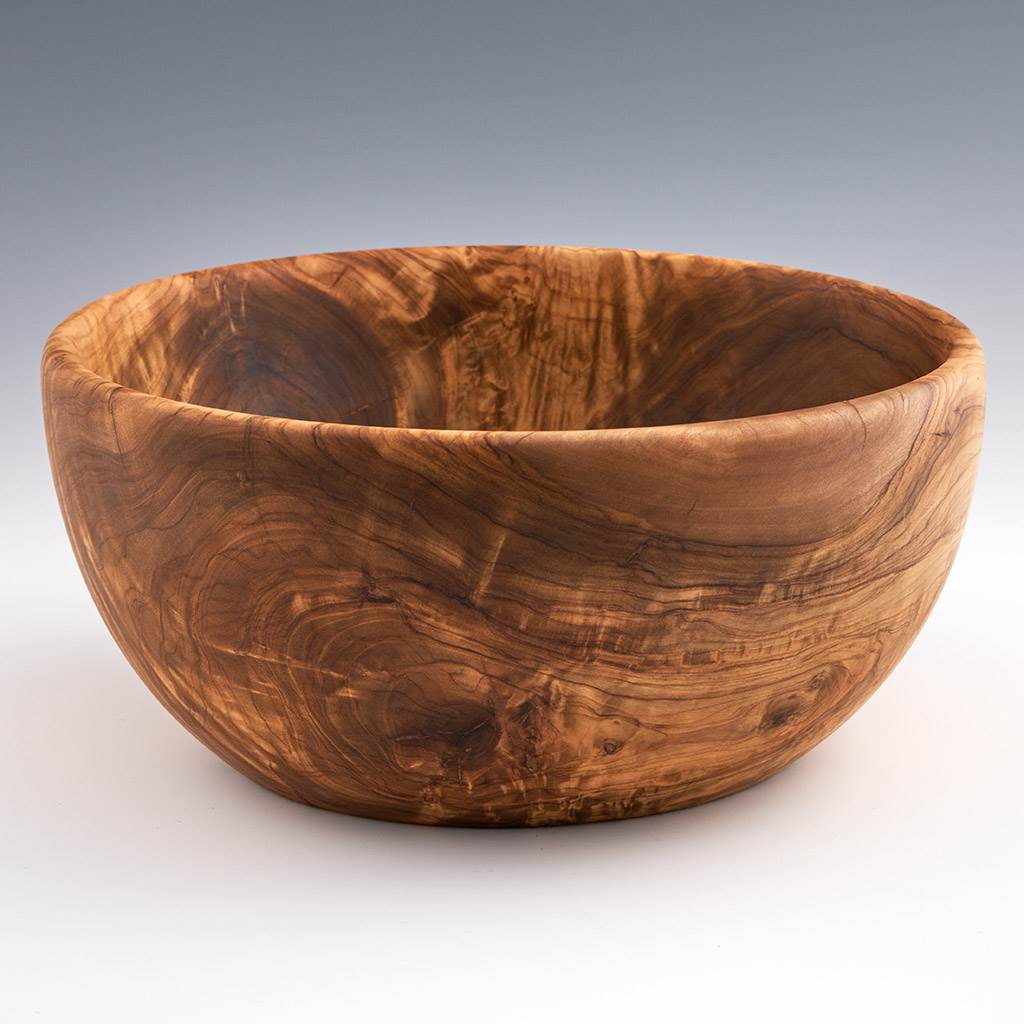 Hand Turned Upcycled Antique Olive Wood Bowl