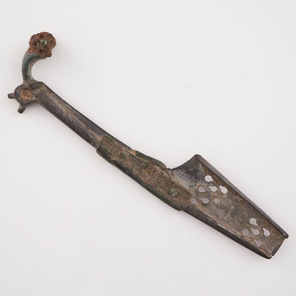 Large Iron Age Celtic Tinned Bow Brooch, 1st Century AD