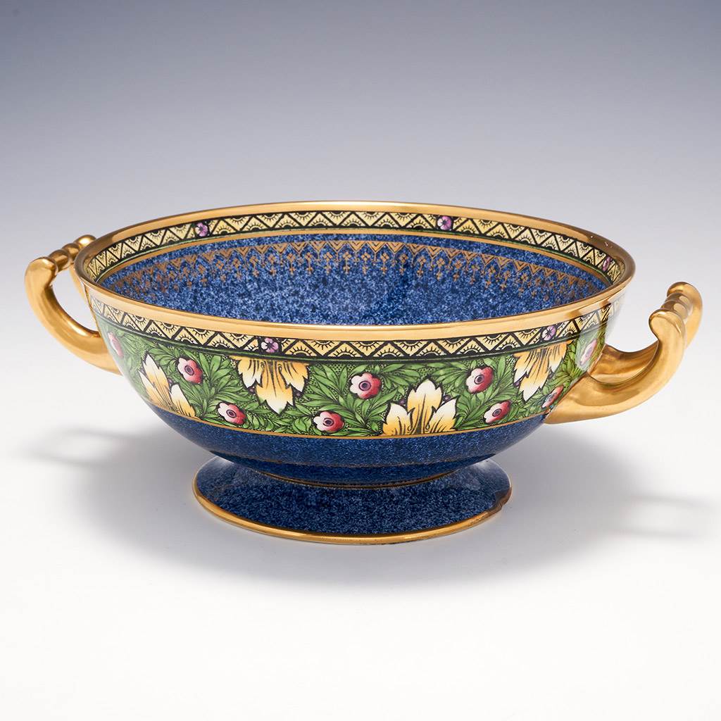 A Minton Lustred Pottery Twin Handle Bowl 1938