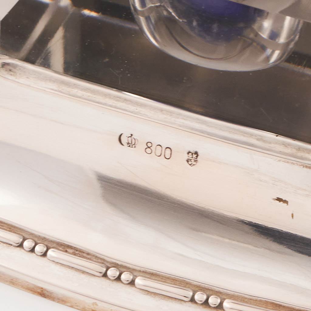 An Early 20th Century German Silver Inkstand