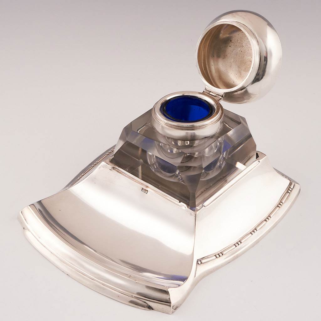 An Early 20th Century German Silver Inkstand