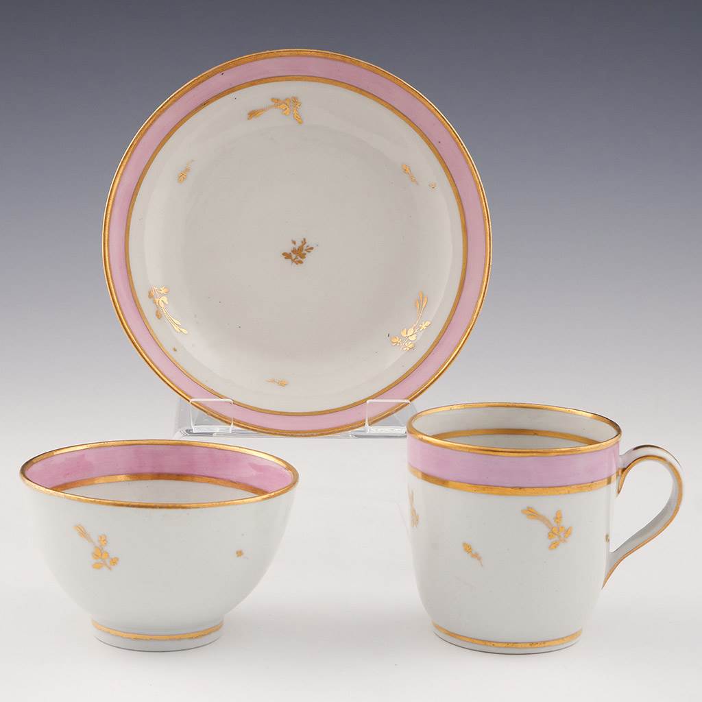 New Hall Tea Cup & Saucer c1815
