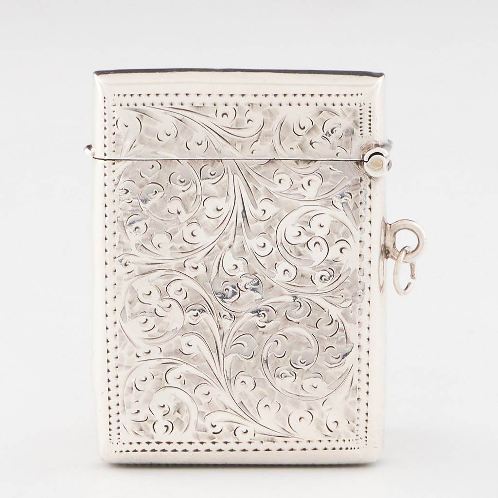 Sterling Silver Vesta Case Birmingham 1900