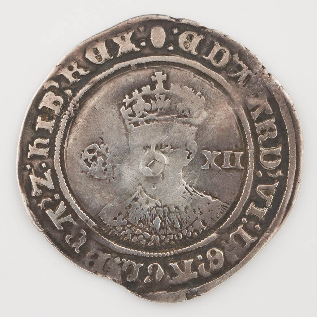 Tudor Coins – Edward VI Shilling Tun Initial Mark 1551-3
