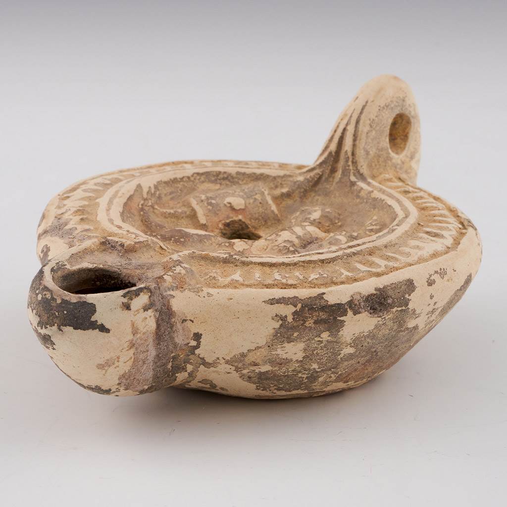 Roman Oil Lamp Mediterranean to Holy Land Region 2nd-3rd Century AD