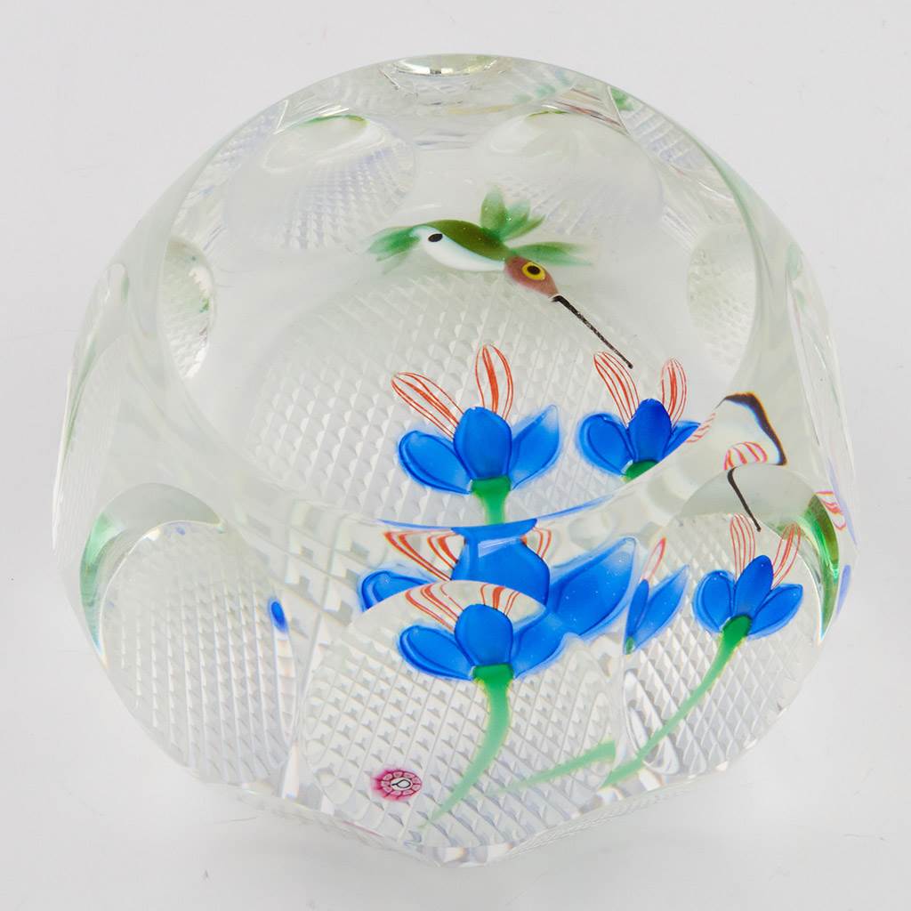 Perthshire Paperweight With Hummingbird 1987D