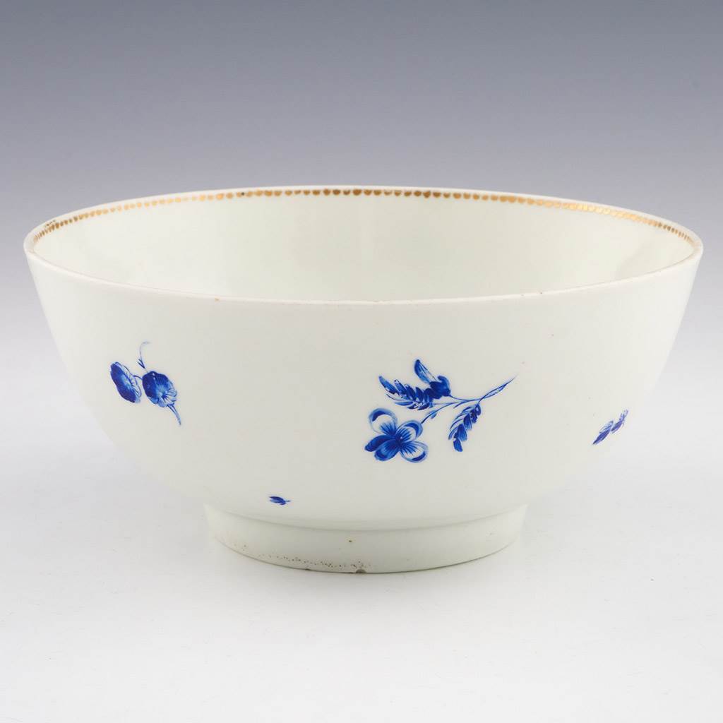 Worcester Porcelain Dry Blue Enamelled Slop Bowl c1770