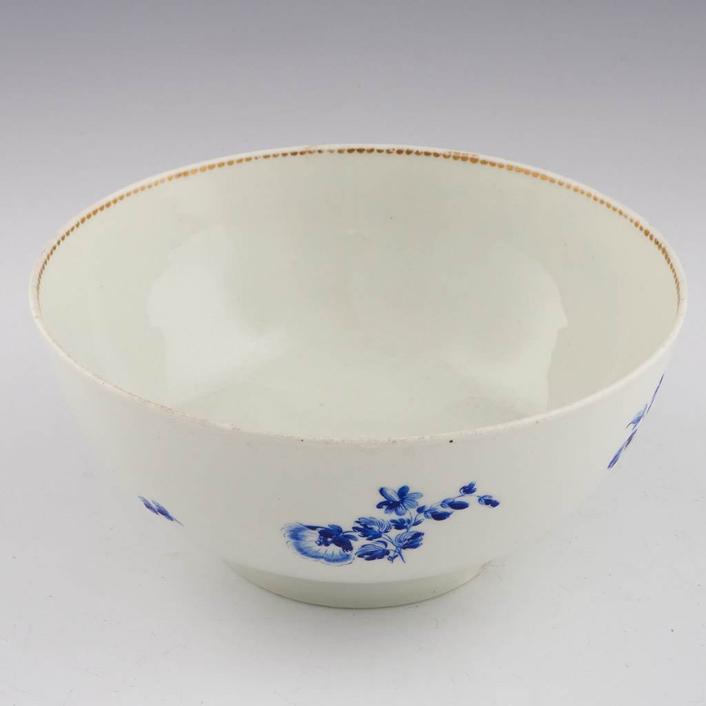 Worcester Porcelain Dry Blue Enamelled Slop Bowl c1770