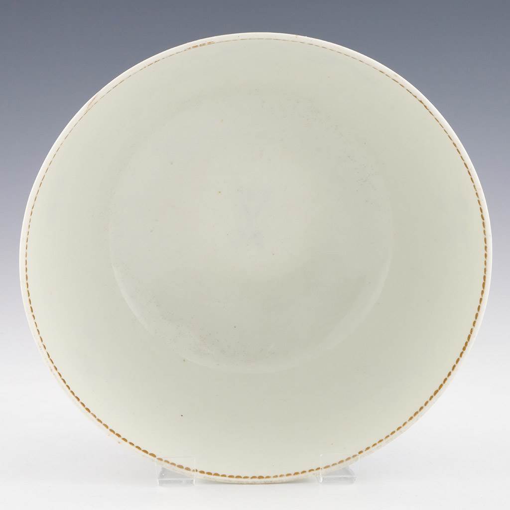 Worcester Porcelain Dry Blue Enamelled Slop Bowl c1770
