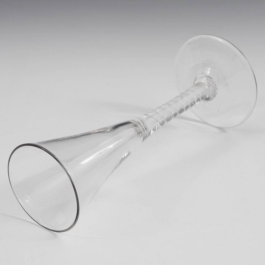 Antique Champagne Flute with Mixed Twist Stem c1765