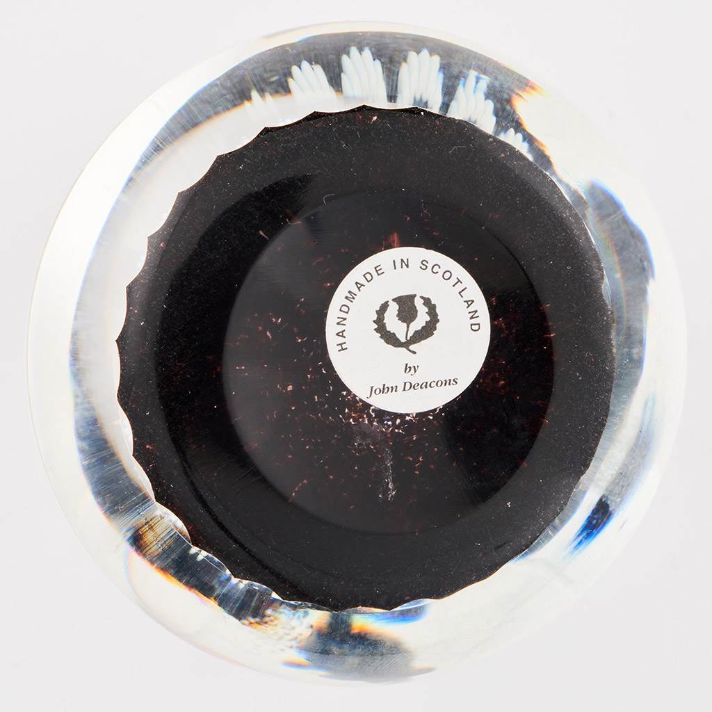 John Deacons Paperweight Clichy Rose Concentric c2010