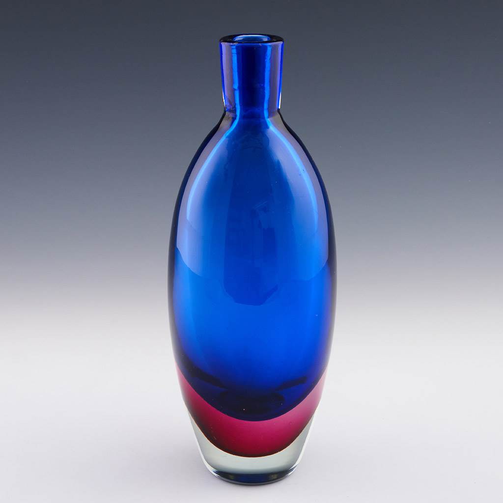 A Seguso Sommerso Bottle Vase 1998